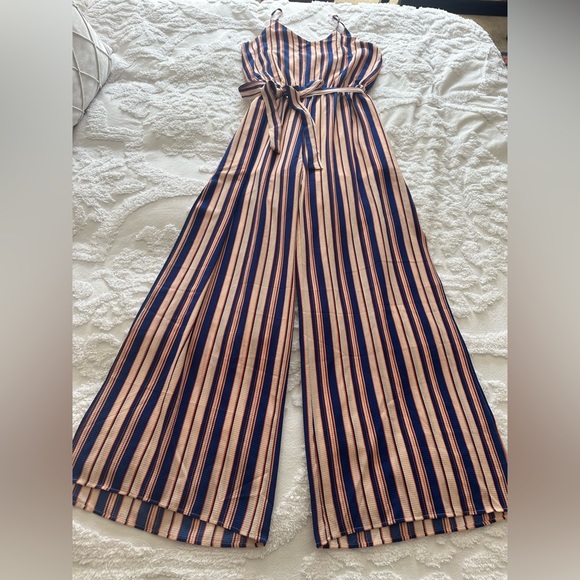 one clothing | Pants & Jumpsuits | Fun Af One Clothing Striped Jumpsuit ...